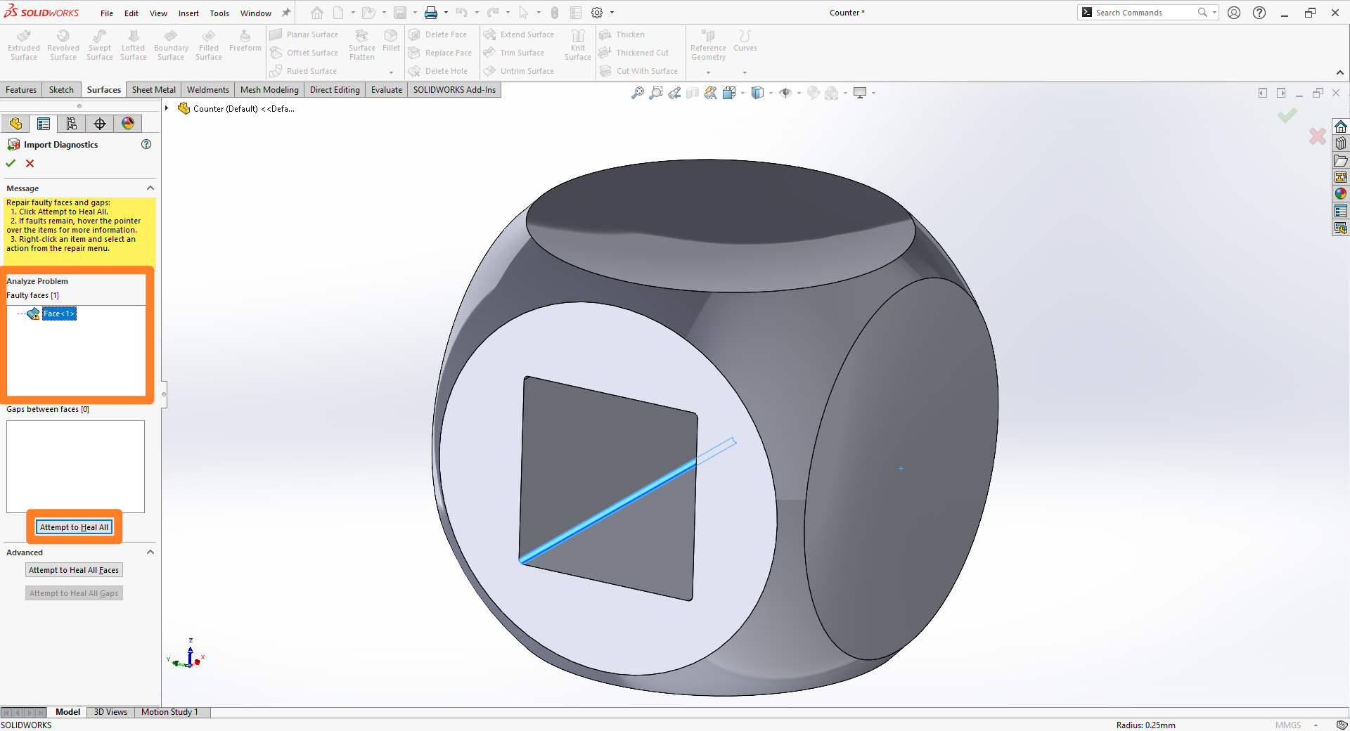 Surface Modelling Tips: How to Repair & Edit Imported Geometry in SOLI